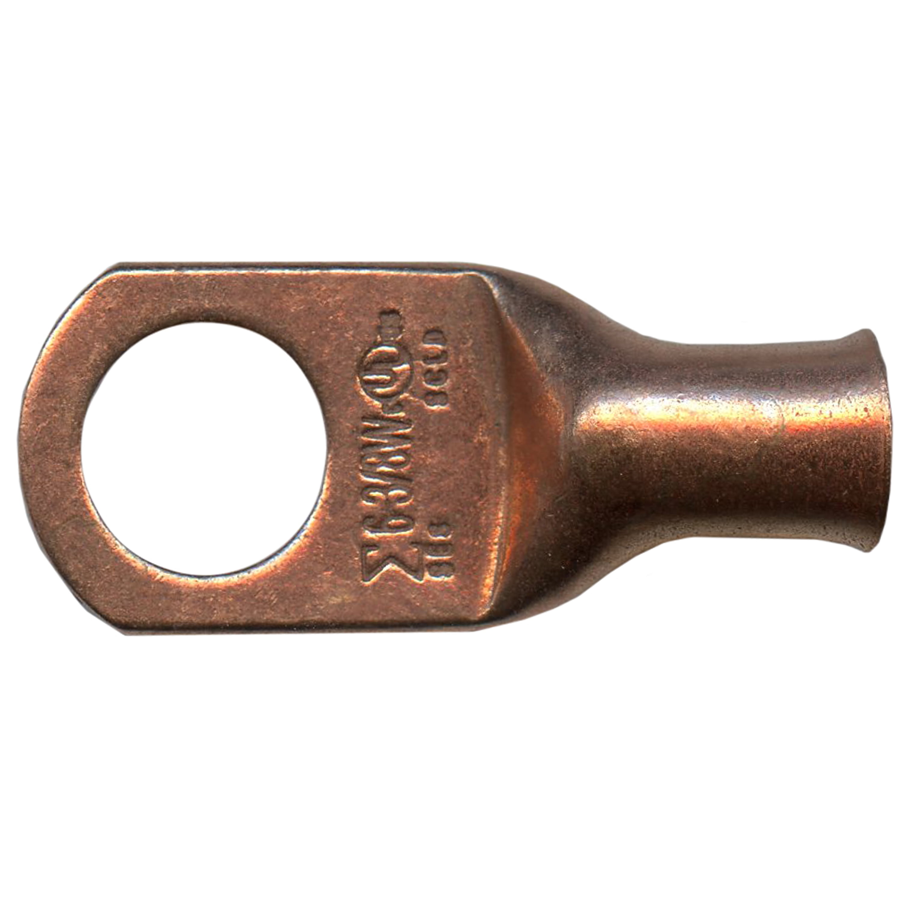 Copper Lug 6 AWG Gauge 3/8" Ring Wire Terminal Battery Cable End ...