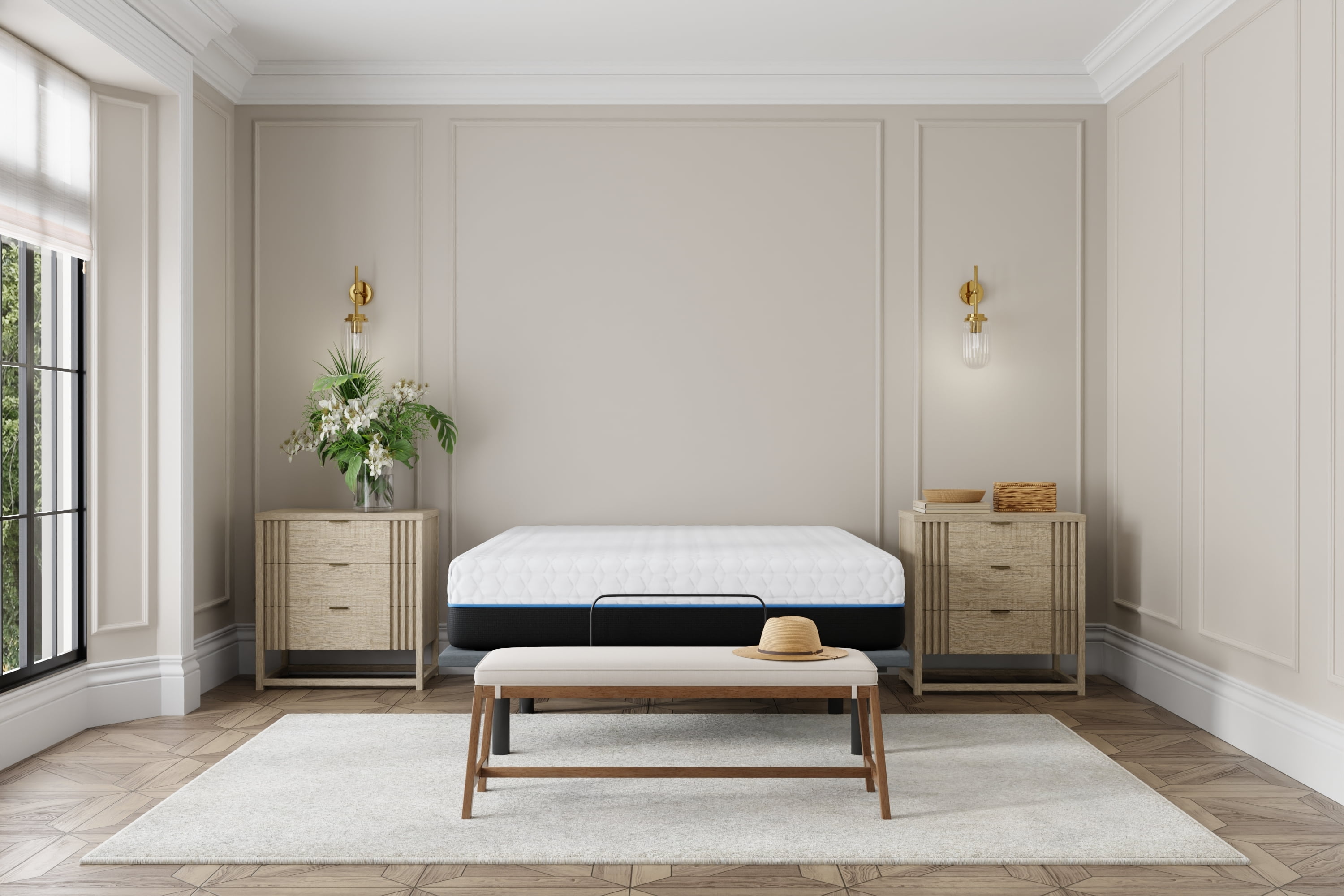 Copper Lux 14" King Plush Memory Foam Mattress With Phase Change ...