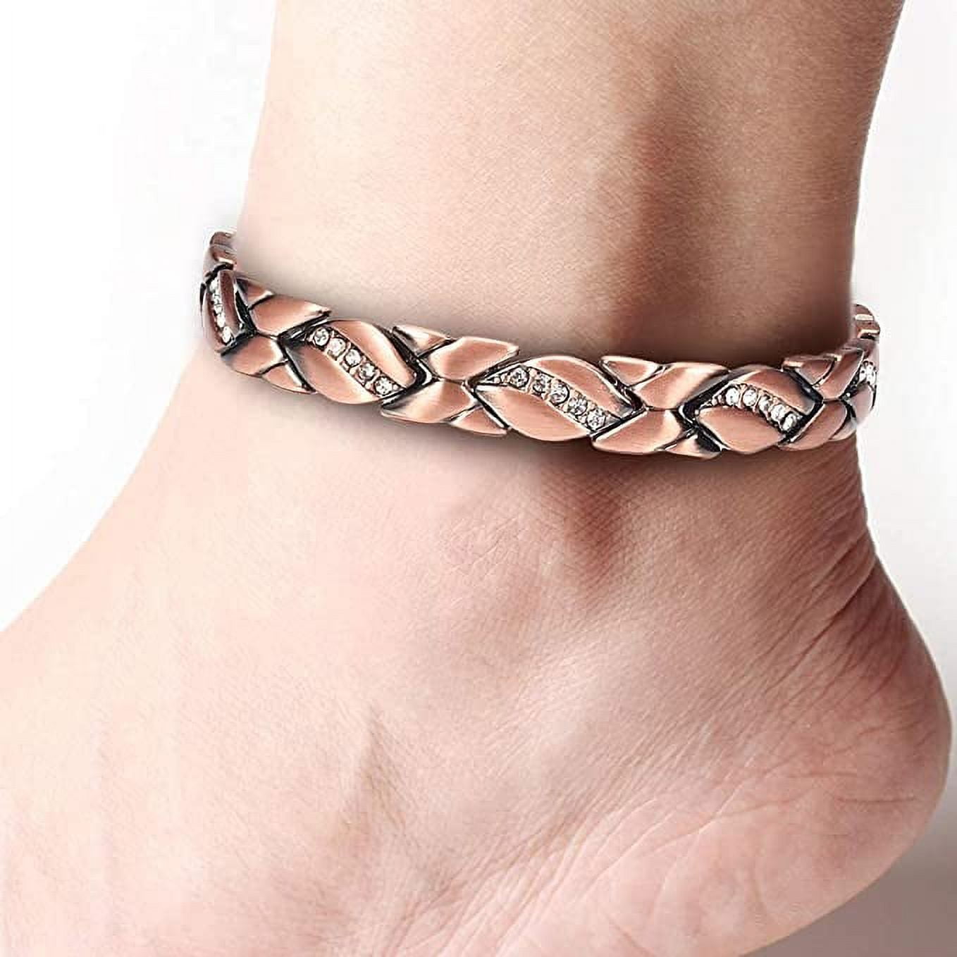 Copper Magnetic Anklet for Women, Fashion Anklets Jewelry, Gift for Mom ...