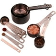 Copper Measuring Cups and Spoons Set - 12-Piece Stainless Steel with ...