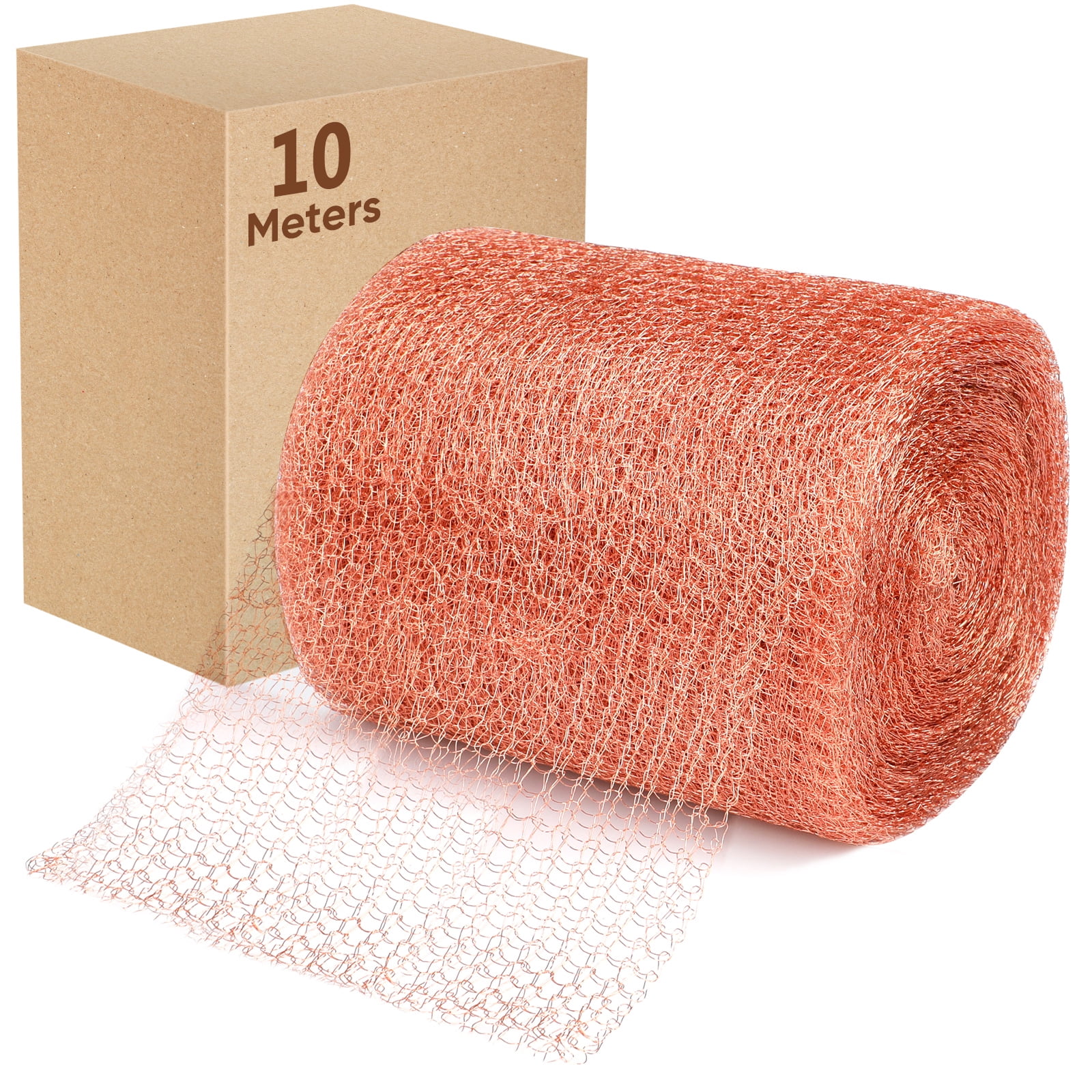 Copper Mesh,5" X 33 Feet,Pure Copper Mesh Roll Knit Copper Mesh,Gap ...