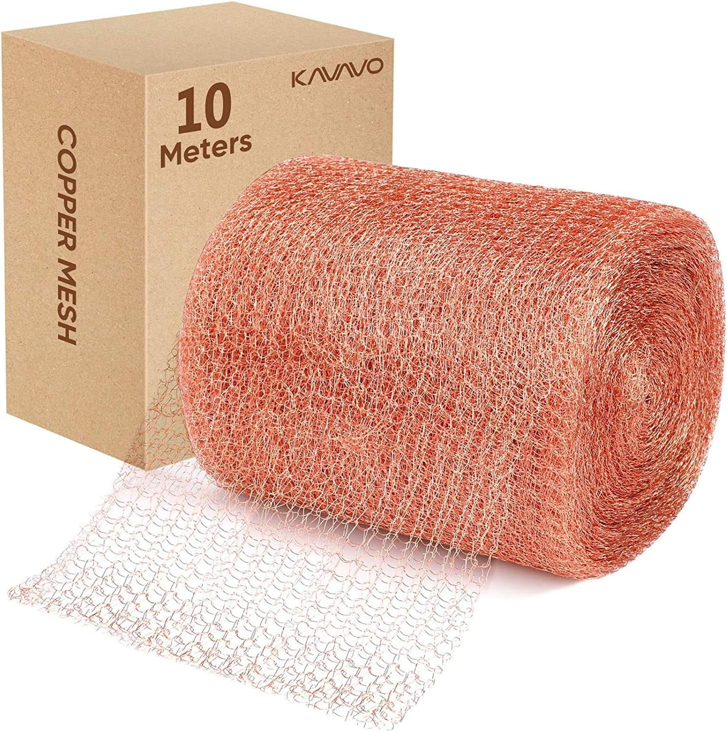 Copper Mesh,5" X 66 Feet,100% Pure Copper Mesh Roll Knit Copper Mesh ...