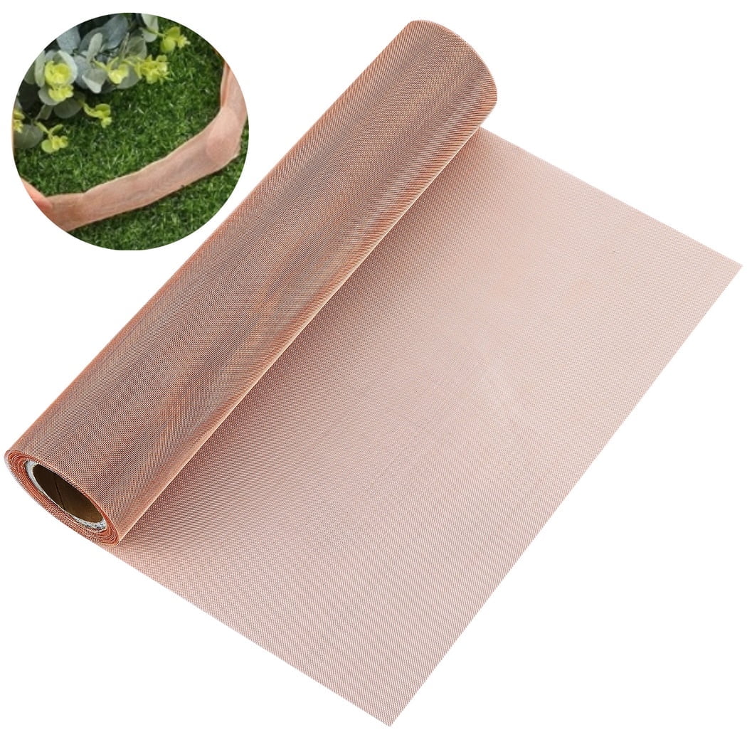 Heavy Duty Pure Copper Mesh Roll (12"x20ft) - 40 Mesh Rust-Proof Screen ...