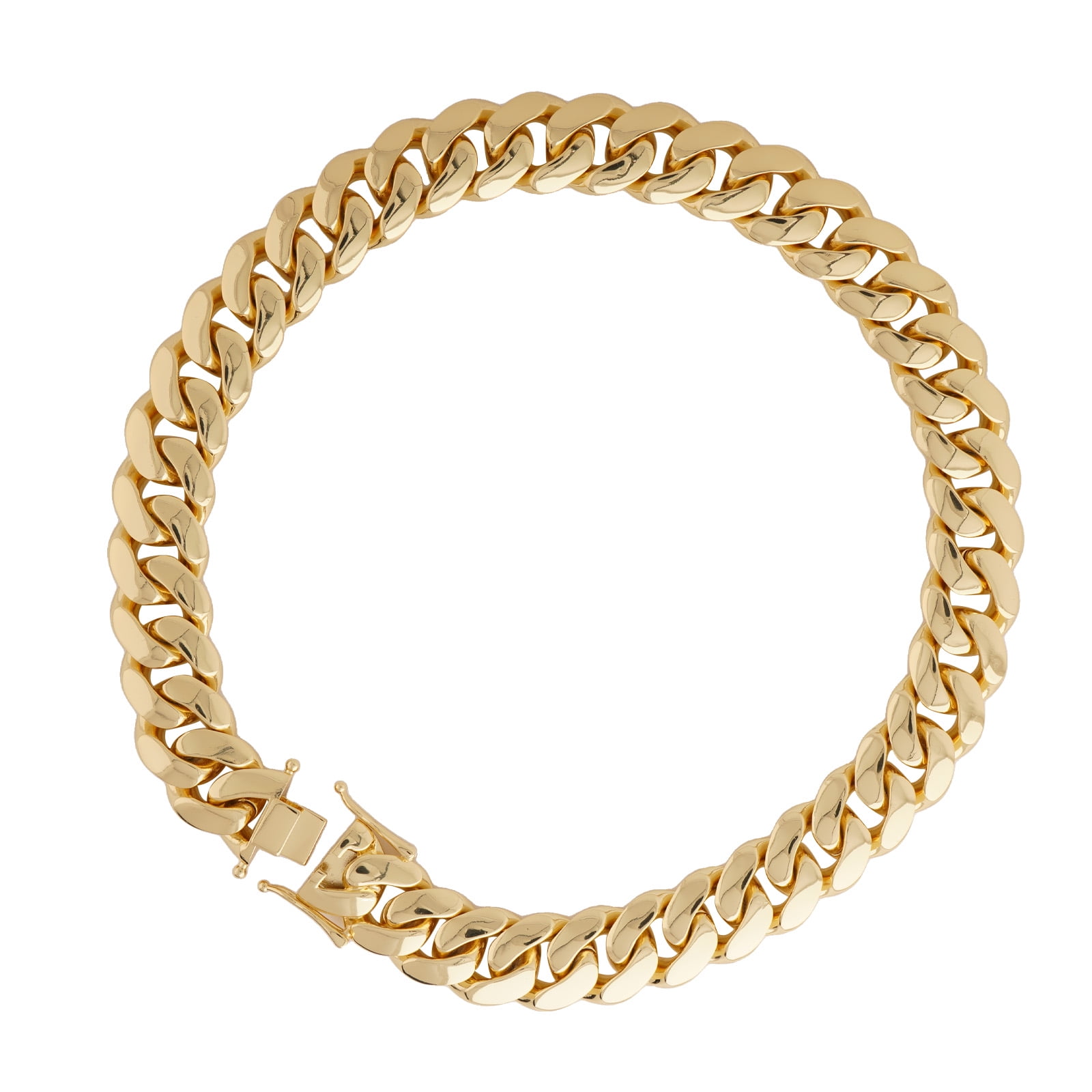 Copper Miami Cuban Link Chain Necklace,Heavy 18inch Silver & 22inch ...