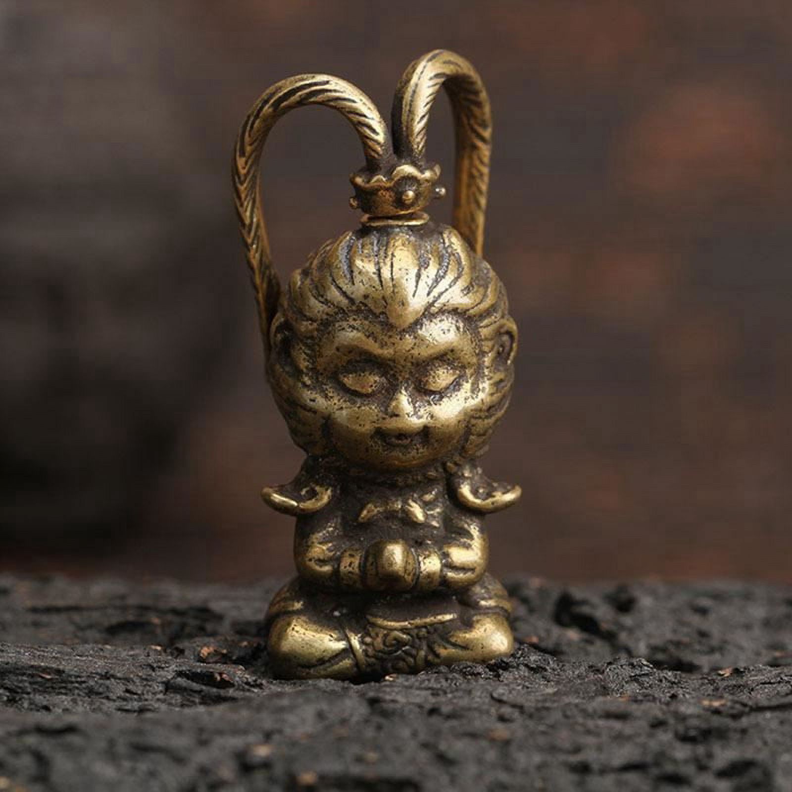 Copper Monkey Figurine Sun Statue Fish Tank Ornaments - Walmart.com