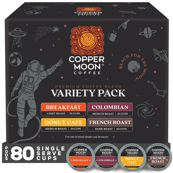 Copper Moon Single Serve Coffee Pods For Keurig K-Cup Brewers, Light ...