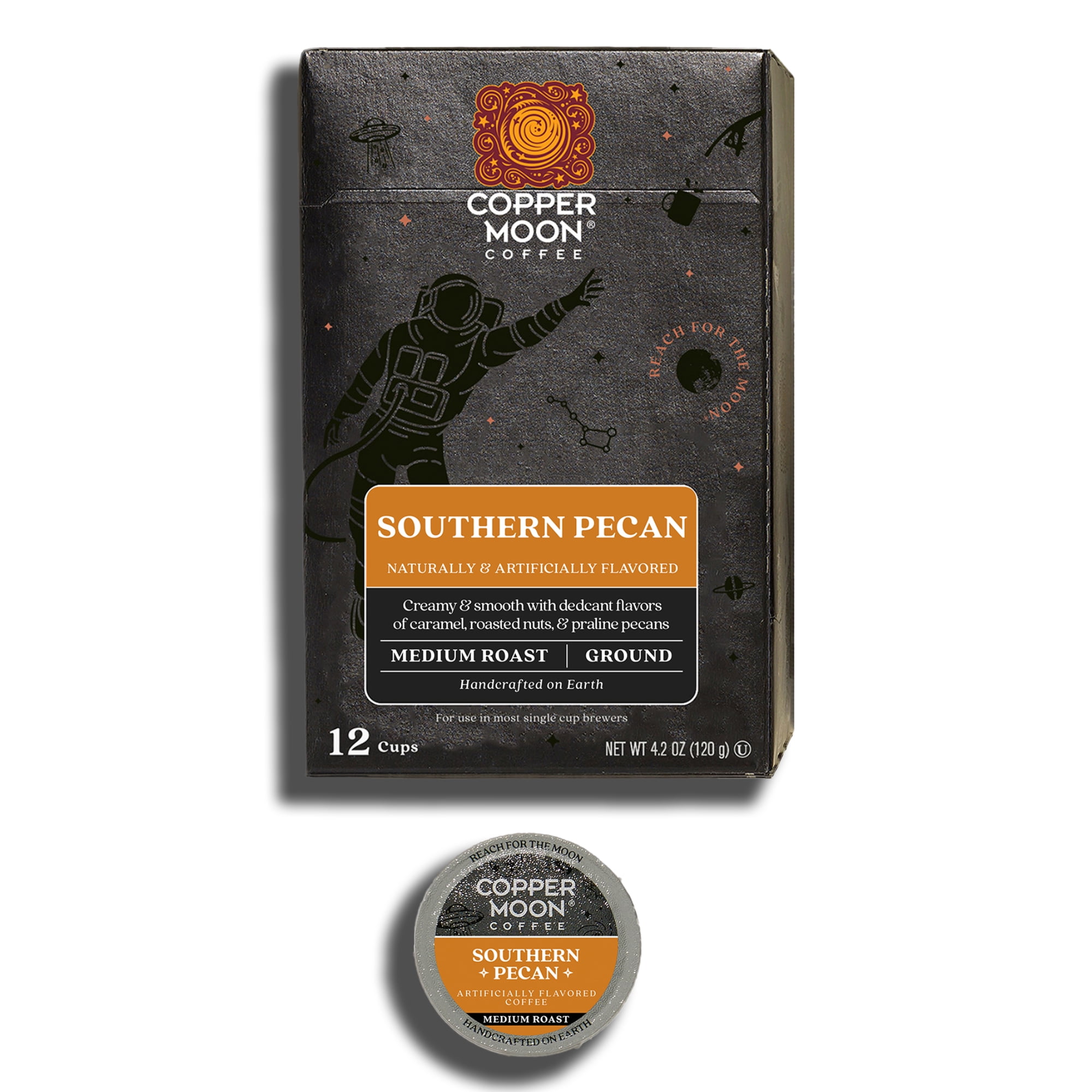 Copper Moon Southern Pecan Blend, Single Serve Coffee Pods for Keurig K ...