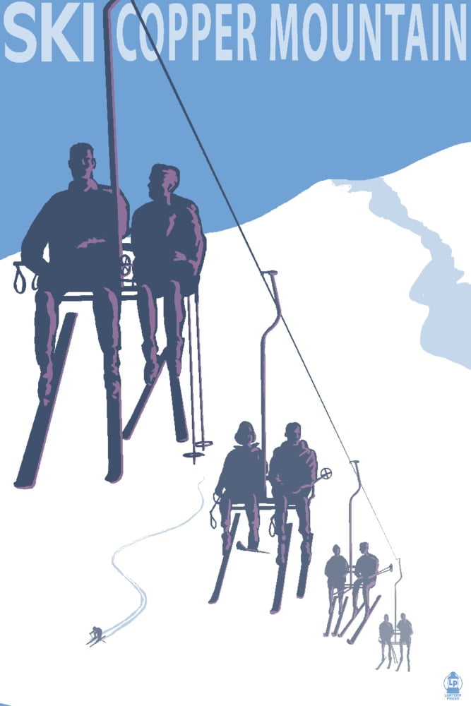 Copper Mountain, Colorado, Ski Lift (16x24 Giclee Gallery Art Print ...