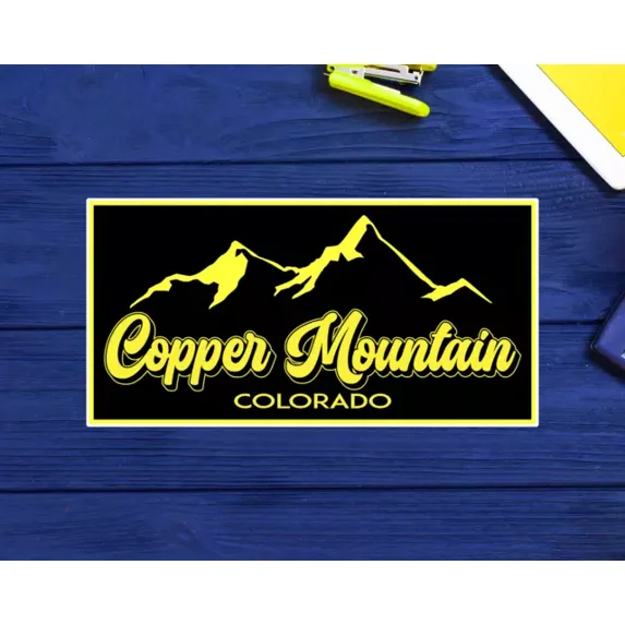 Copper Mountain Colorado Skiing Ski Mountains Skier Sticker Phone Decal ...