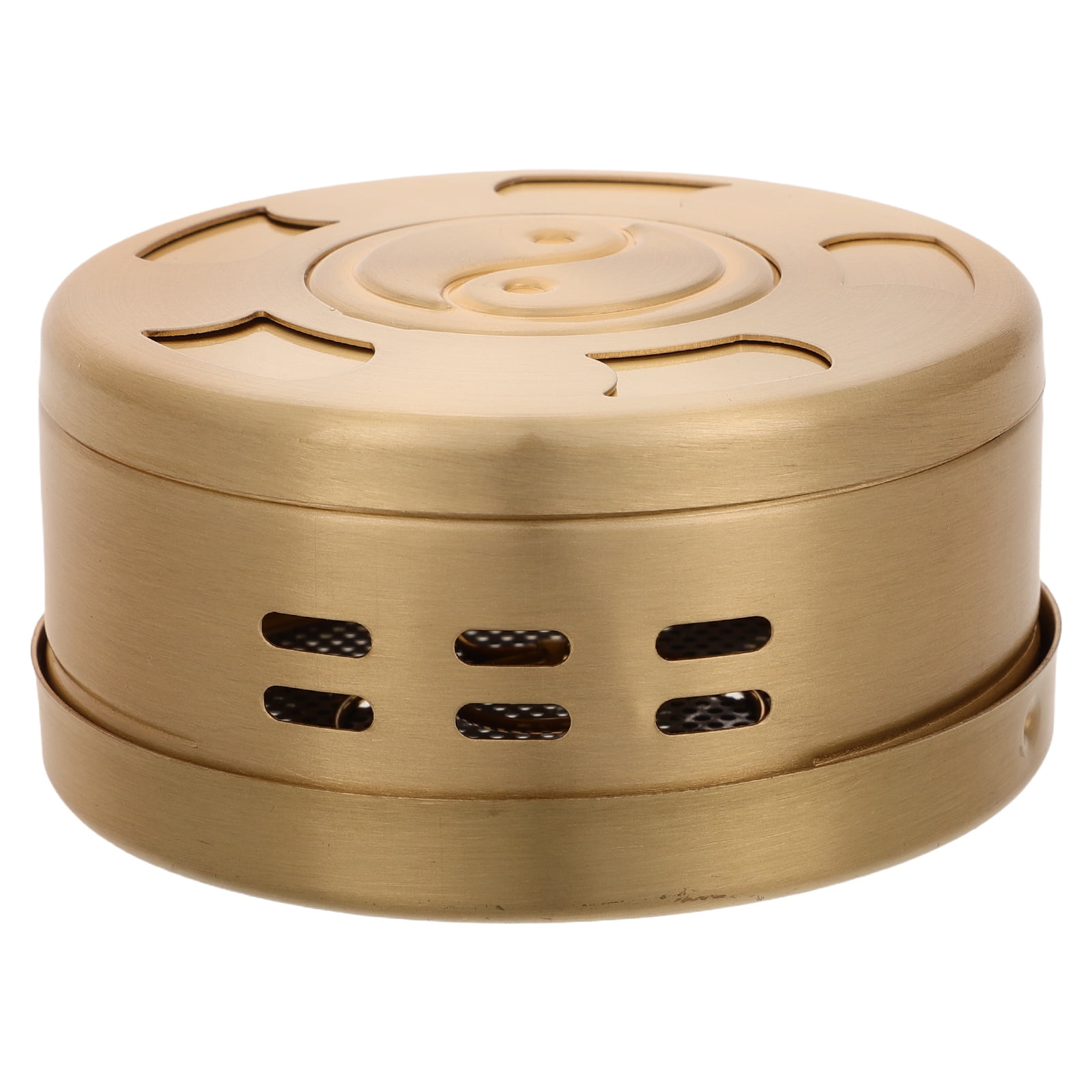 Copper Moxa Box Moxibustion Burner Round Metal Moxa Burner Portable ...