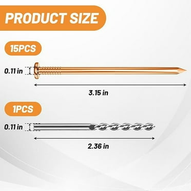 25/20/15Pcs 4Inch Copper Nails For Killing Trees Stump Root Stump ...