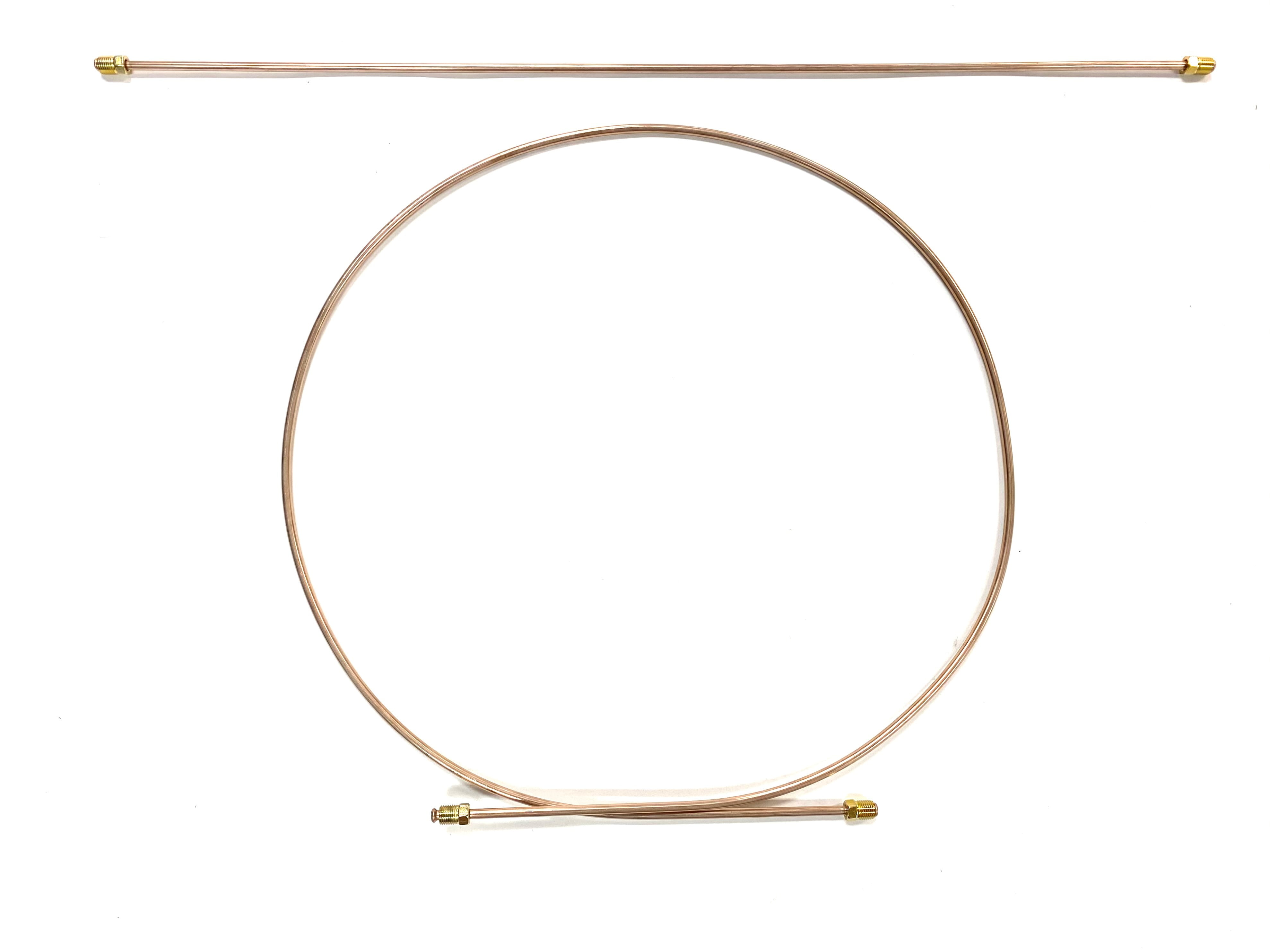 Copper Nickel Rear Axle Brake Line Pair. Cut To Length And Flared With ...