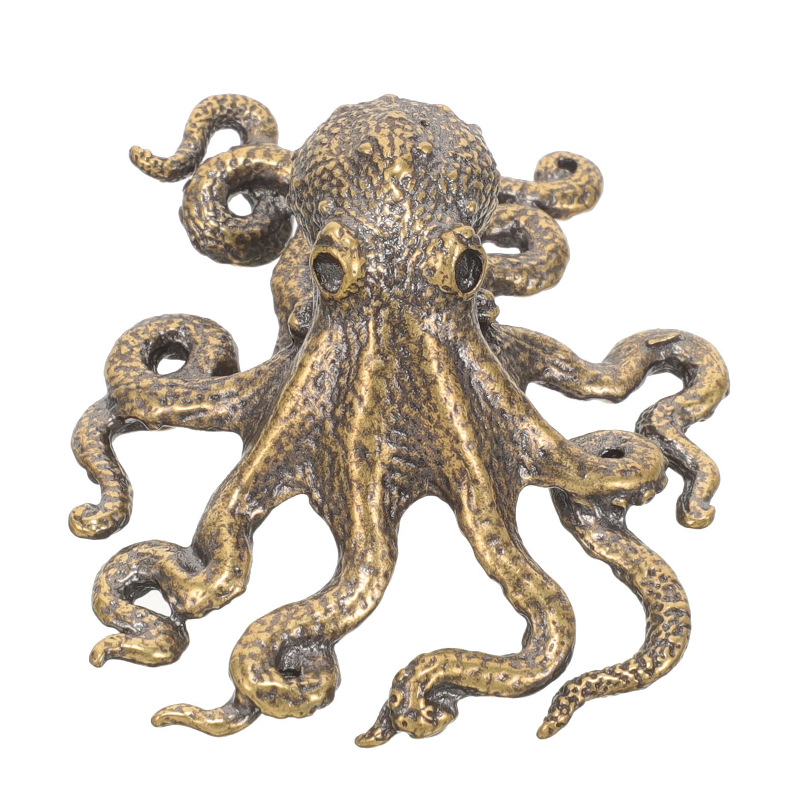 Copper Octopus Figurine Small Octopus Craft Tabletop Octopus Decoration ...