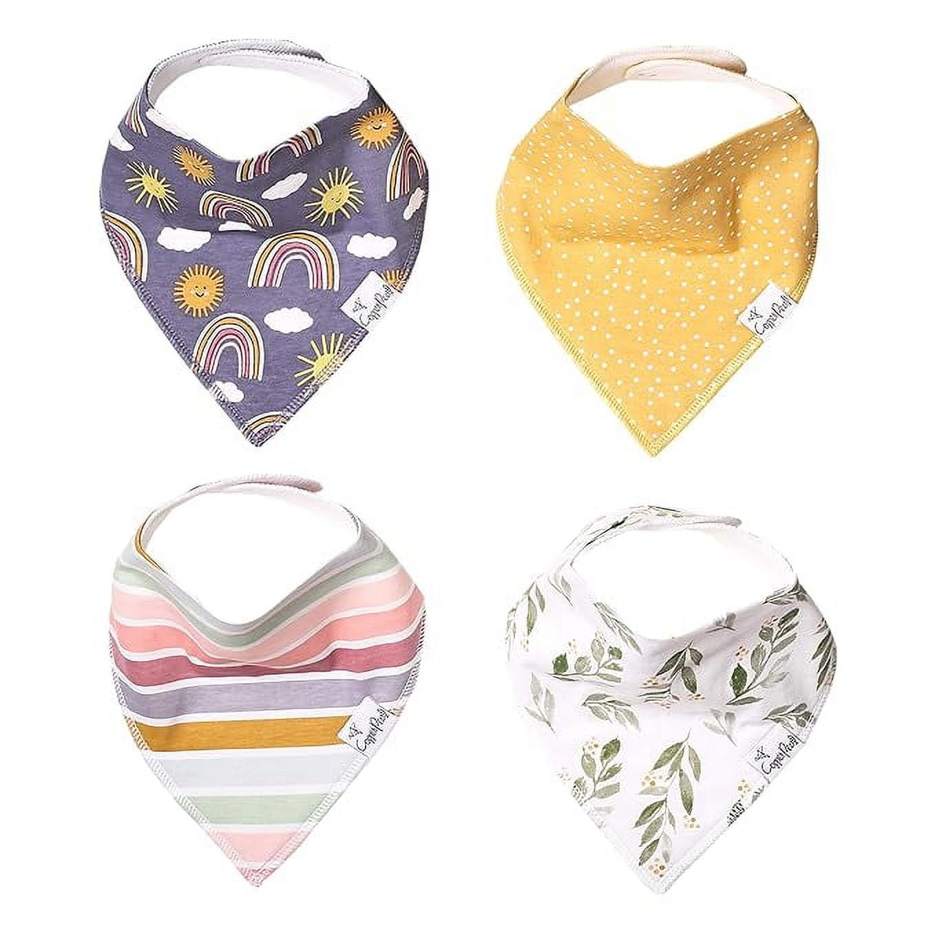 Copper Pearl Baby Bandana Drool Bibs for Drooling and Teething 4 Pack ...