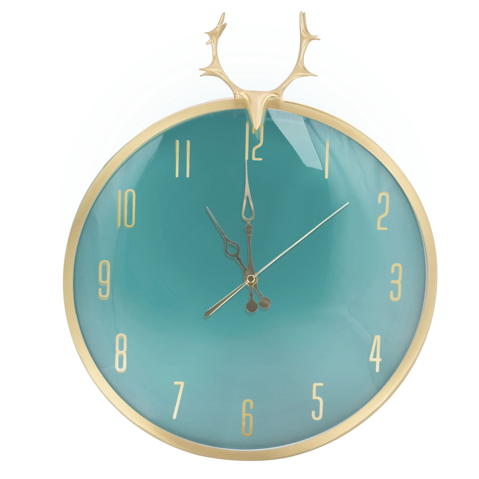 Copper Pendulum Wall Clock, Silent, Accurate Timekeeping, Elegant Deer Design For Home Décor ...