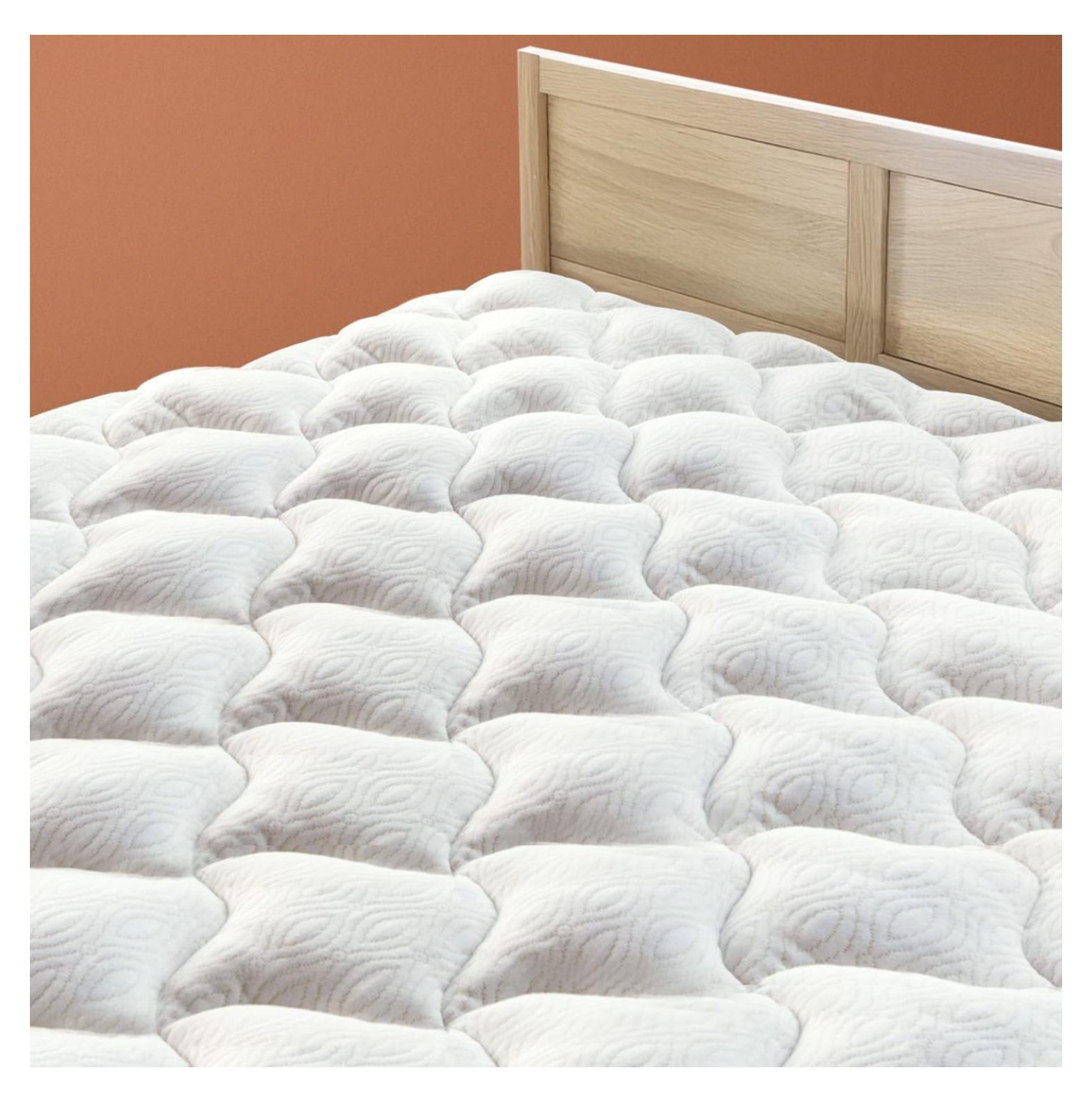 Copper Pillow Top Cal King Mattress Pad - Soft Overstuffed Premium ...
