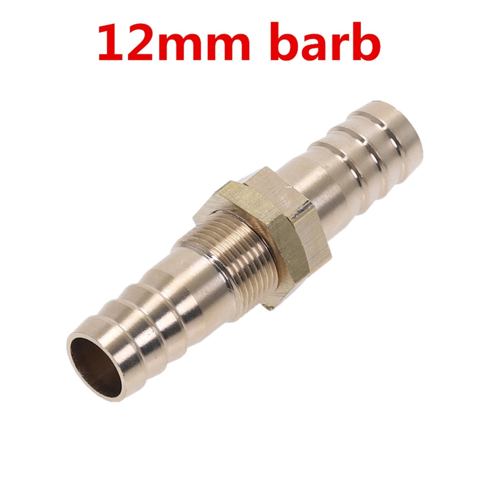 Copper Pipe 6 8 10 12 14 16mm ID Hose Barb Bulkhead Brass Barbed Tube ...