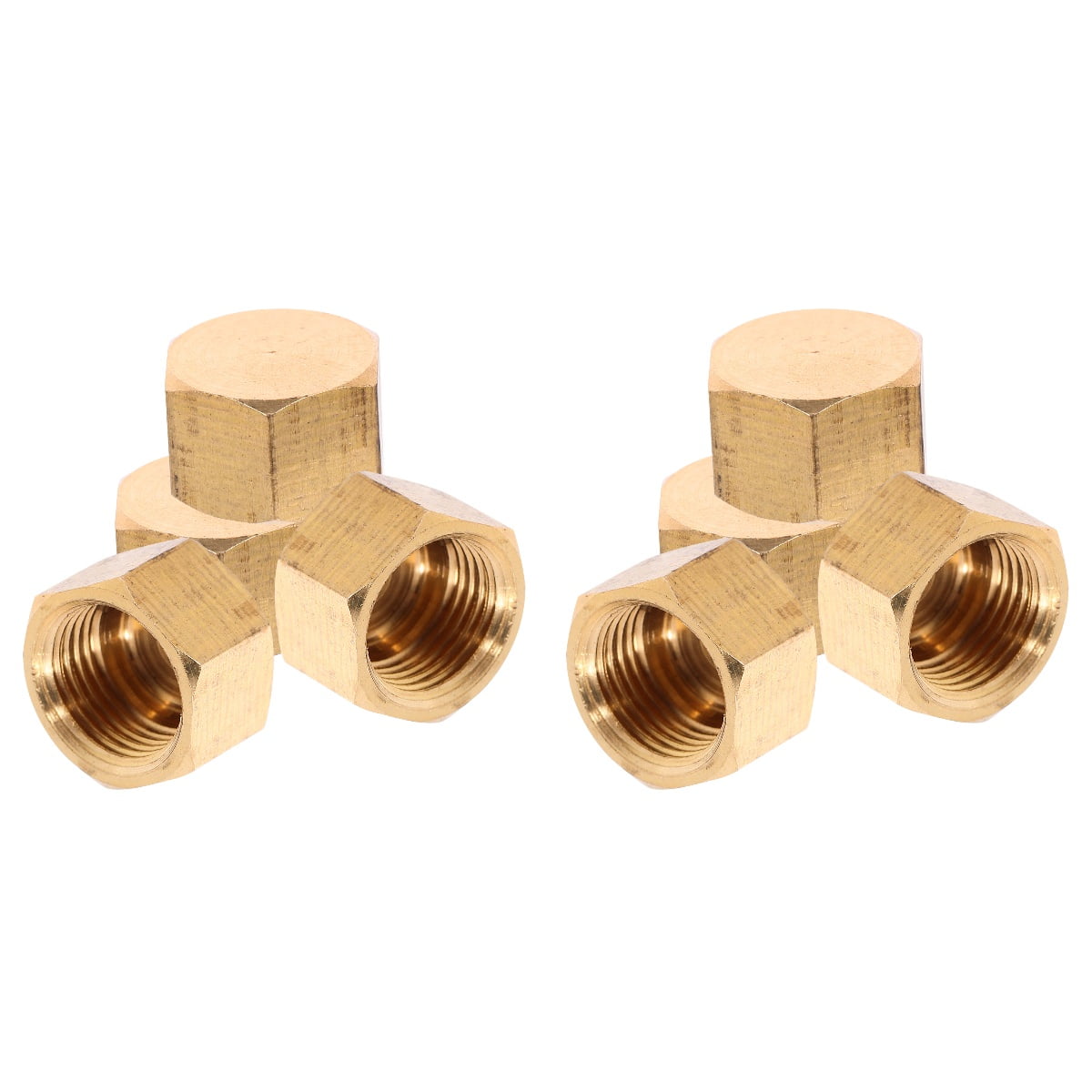 Copper Pipe Cap 8 Pcs Brass Inner Wire Tight Fit Easy Removal 1/8 ...