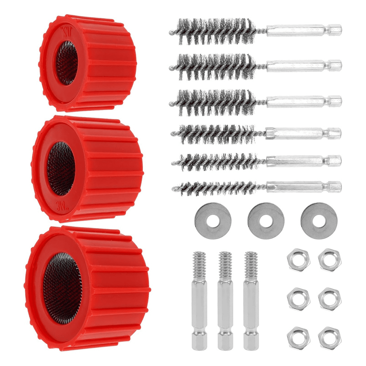 Copper Pipe Cleaner 1/2In 3/4In 1In, Copper Pipe Cleaner for Drill ...