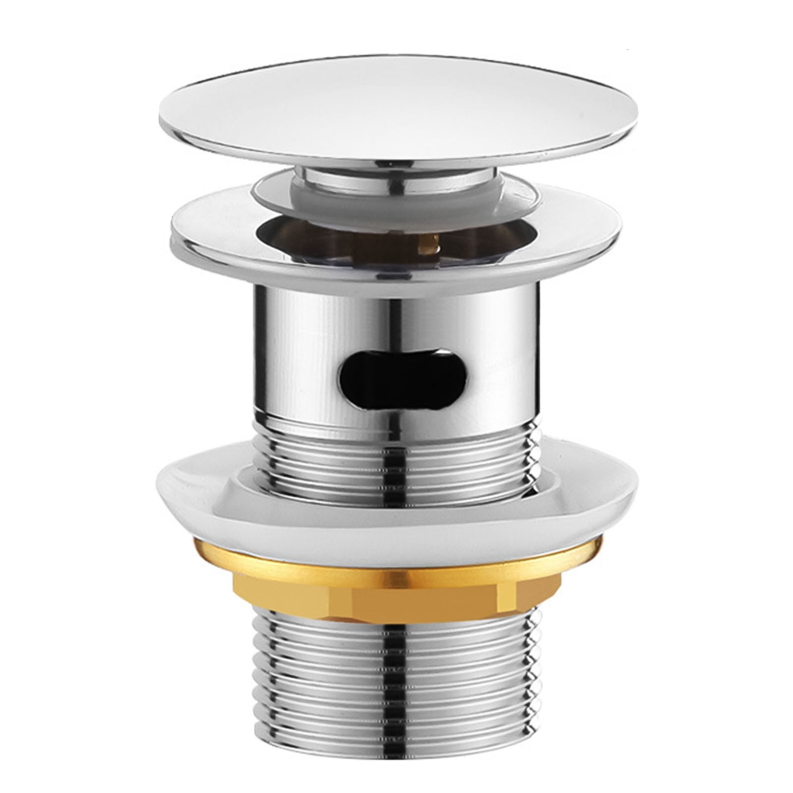 Copper Pop-Up Drain Valve with Overflow for Sink G 1 1/4 Inch Standard ...