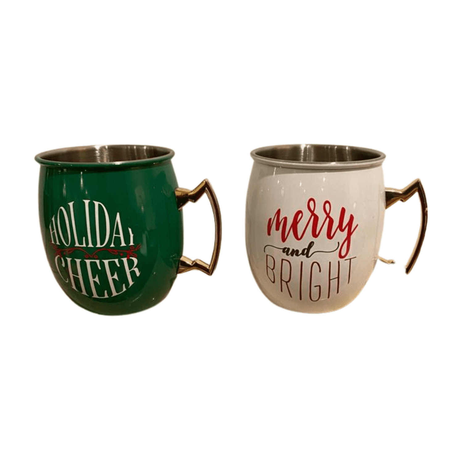 Copper Queen Stainless Steel Merry and Bright Mug 20 Fluid oz Capacity ...
