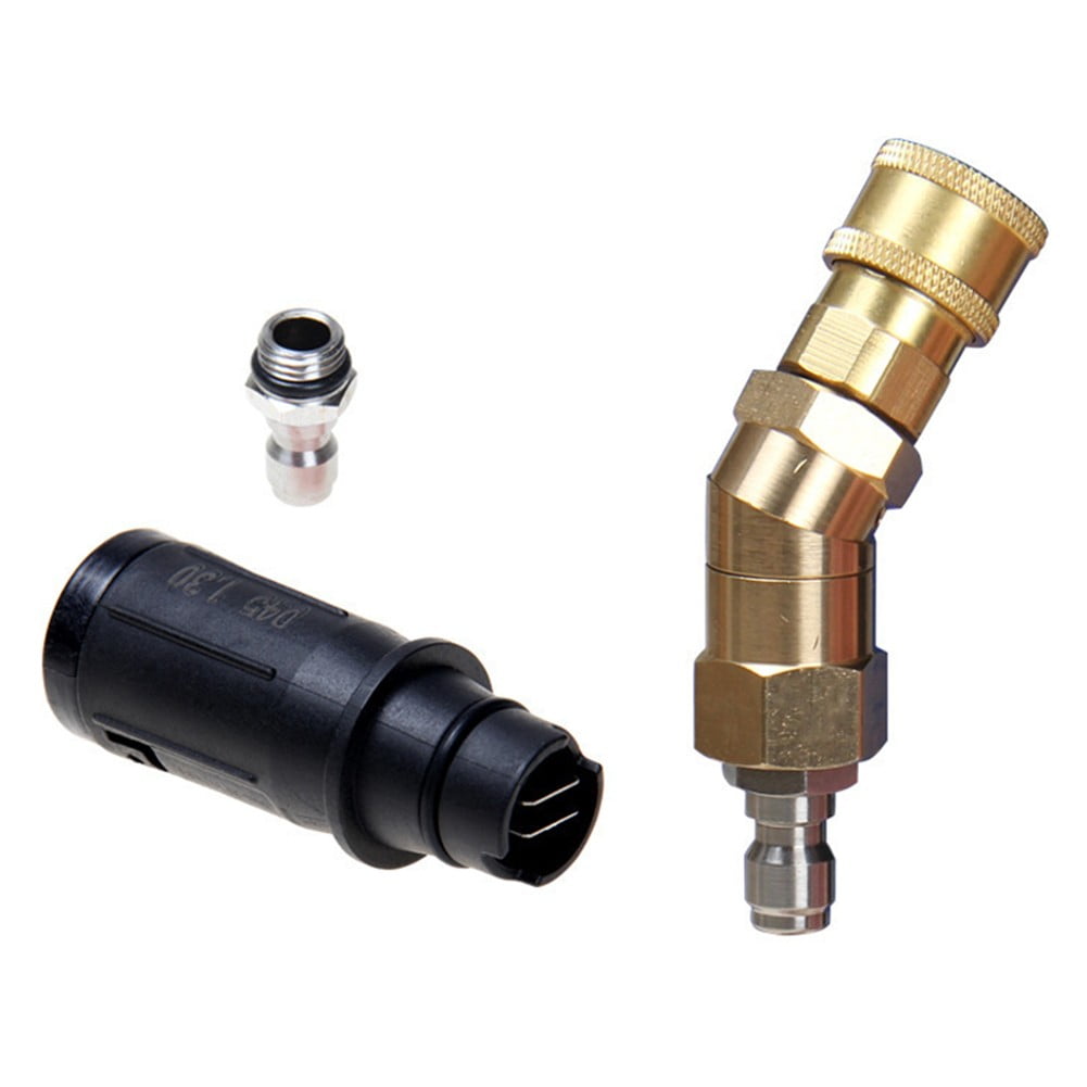 Copper Quick Connector Kit for High Pressure Cleaners: Adjustable Elbow ...