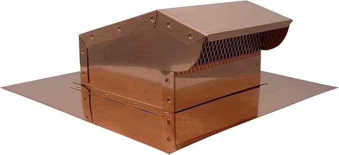 Copper Rooftop Exhaust Vent Cap with Damper (6 Inch) - Walmart.com