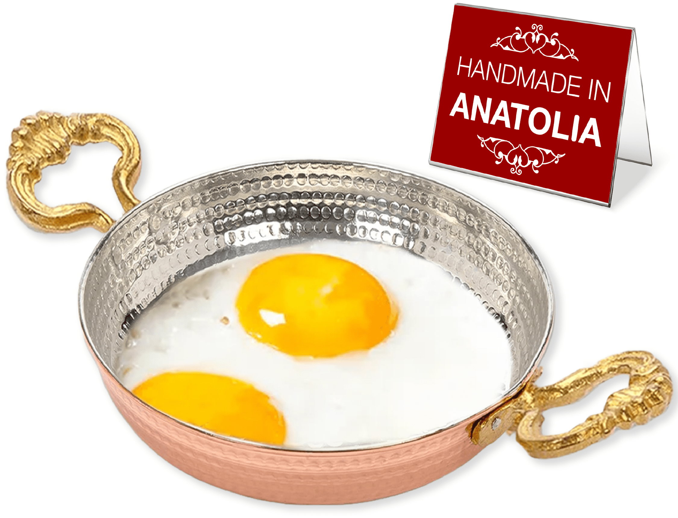 HAKAN 5.5 in Ottoman Style Handmade Copper Frying Pan - Walmart.com