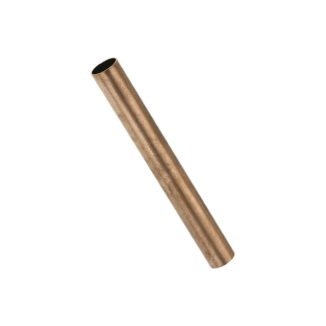 Copper Round Tube 12mm OD 0.5mm Wall Thickness 100mm Length Straight ...