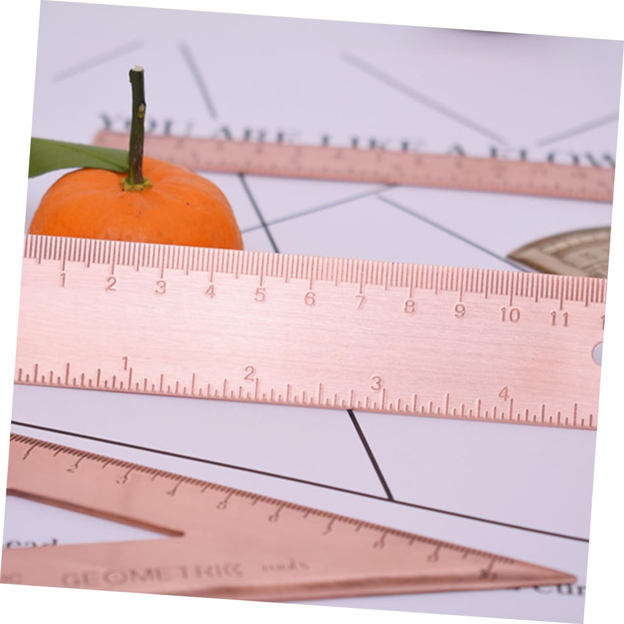 Copper Ruler The Tools Work Tools Tape Measure Adorable Metal Rulers ...