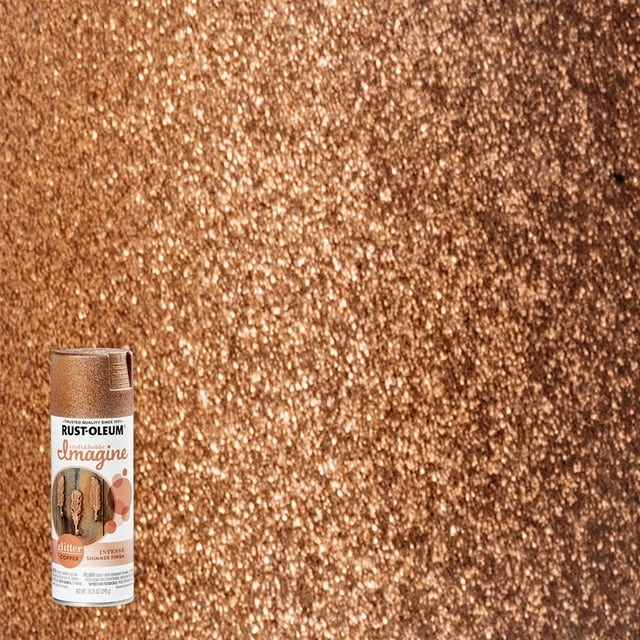 Copper, Rust-Oleum Craft & Hobby Imagine Glitter Spray Paint- 354074 ...