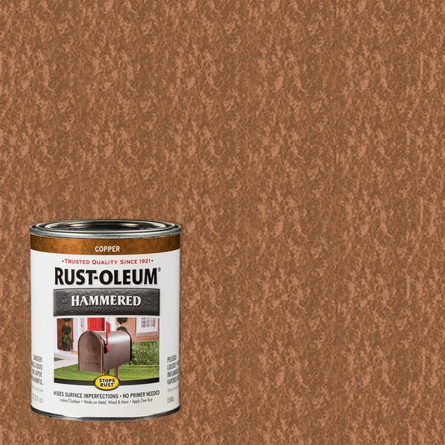 Copper, Rust-Oleum Stops Rust Hammered Paint- Quart, 2 Pack - Walmart.com