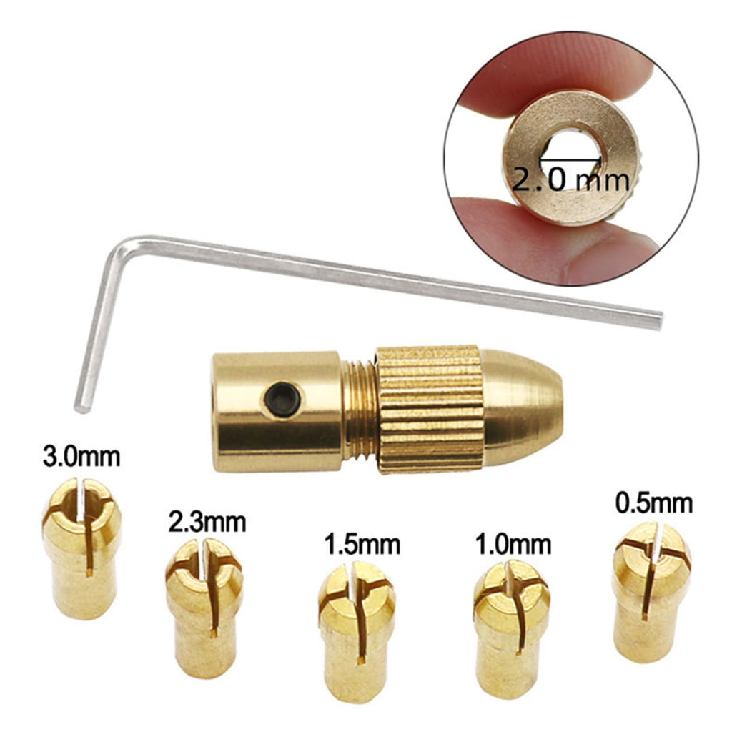 Copper Self Tightening Drill Chuck Hand Drill Clamp Brass Woodworking ...