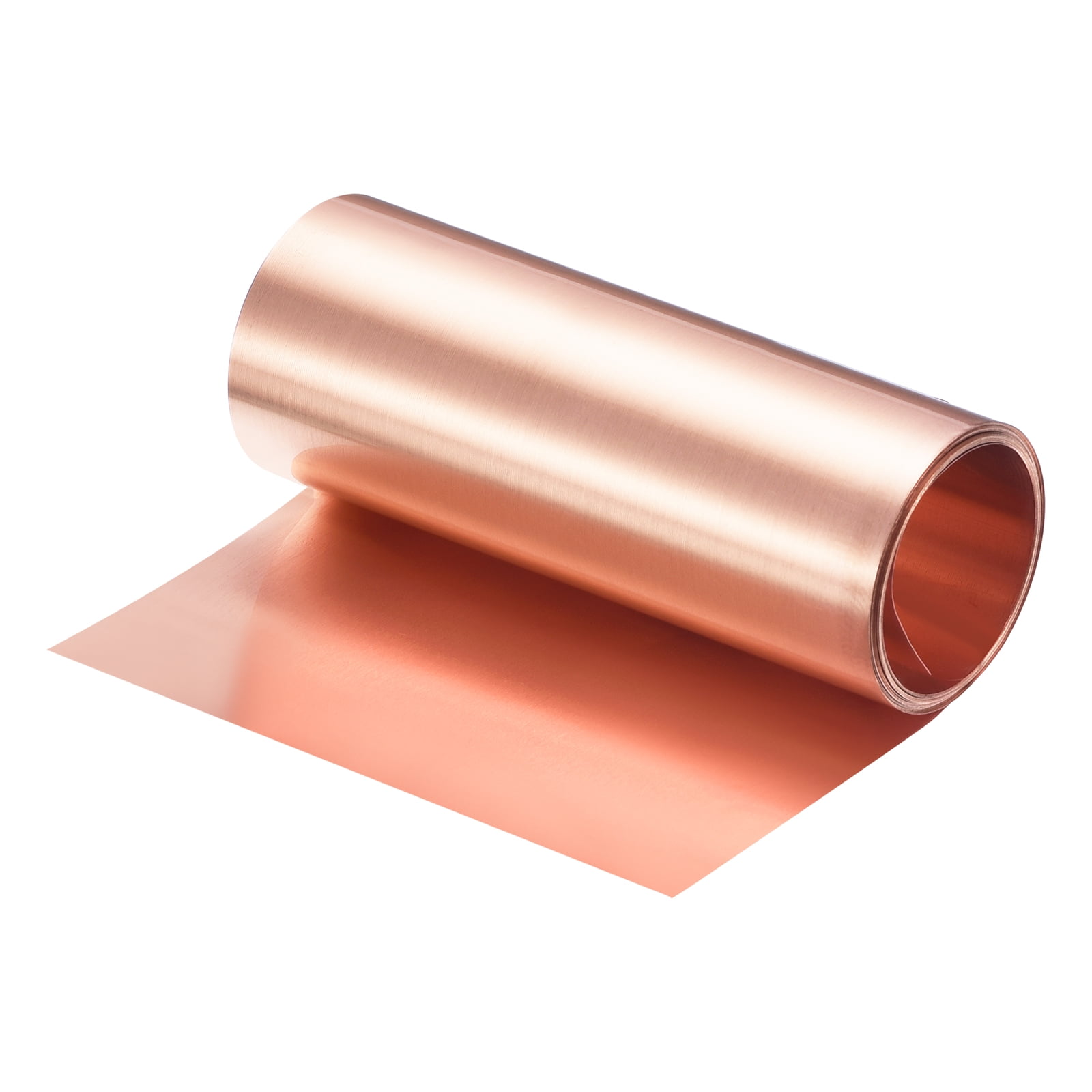Copper Sheet Roll 2000mm x 90mm x 0.1mm, 99.9% Pure Copper Strip Copper Flashing Metal Foil ...