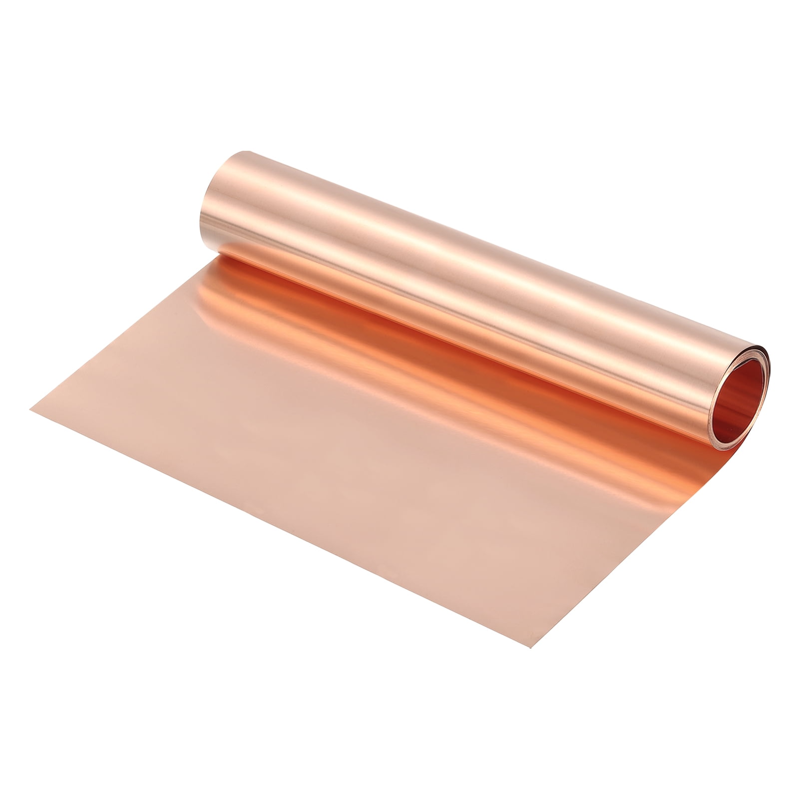 Copper Sheet Roll 2500mm x 200mm x 0.1mm, 99.9% Pure Copper Strip Copper Flashing Metal Foil ...