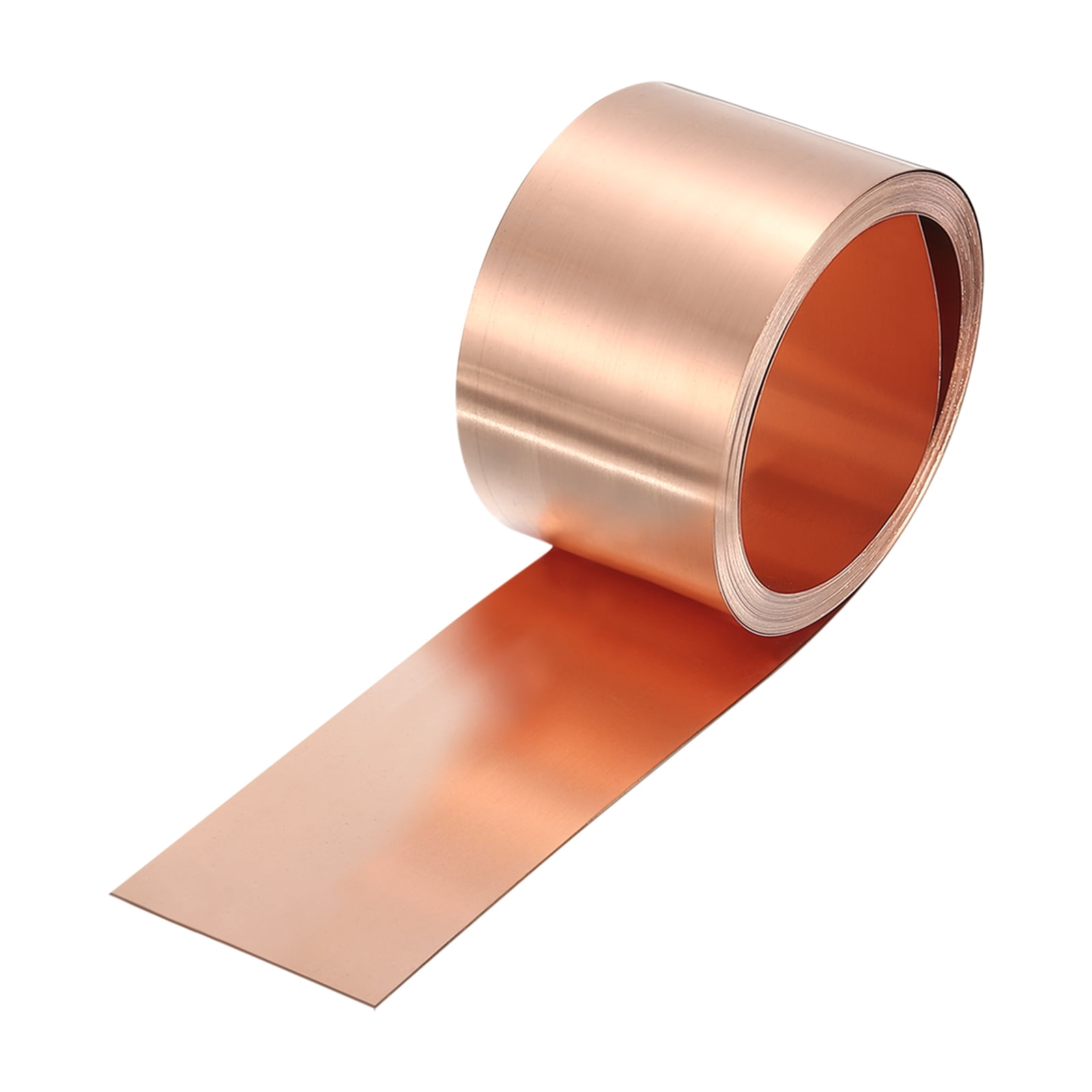 Copper Sheet Roll 2500mm x 25mm x 0.2mm, 99.9% Pure Copper Strip Copper Flashing Metal Foil ...