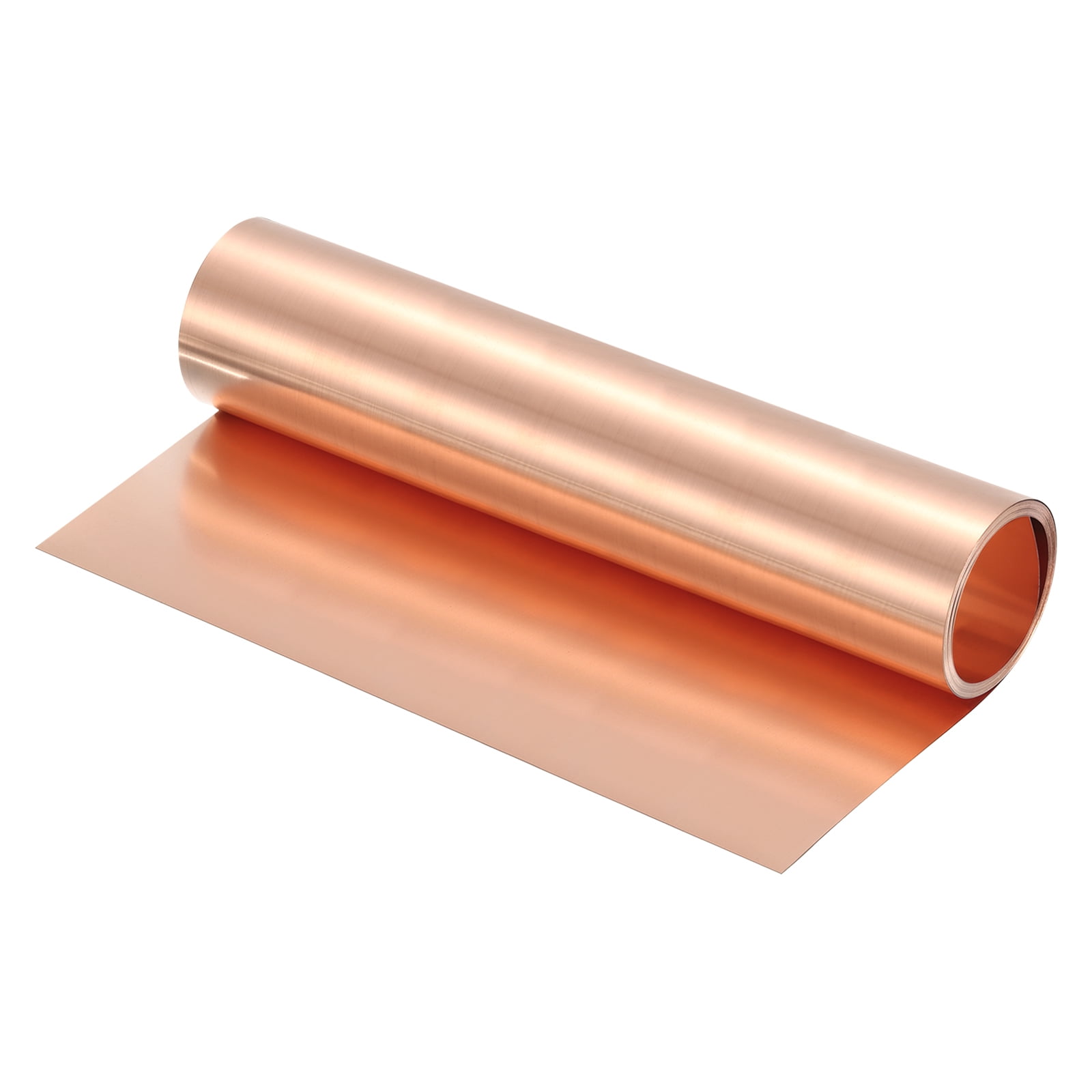 Copper Sheet Roll 2500mm x 300mm x 0.08mm, 99.9% Pure Copper Strip Copper Flashing Metal Foil ...