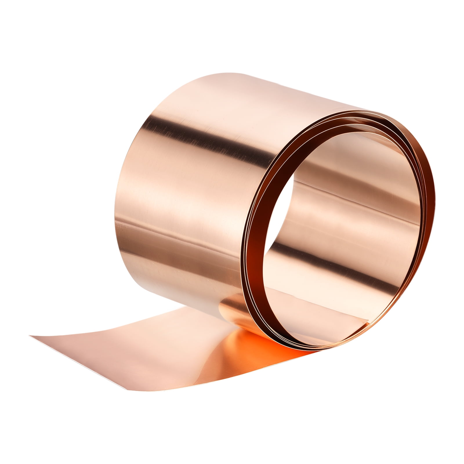 Copper Sheet Roll 3500mm x 200mm x 0.2mm, 99.9% Pure Copper Strip Copper Flashing Metal Foil ...