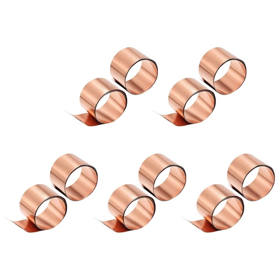 Copper Sheet Roll, Metal Foil Plate 1000mm X 50mm X 0.1mm 10Pcs ...