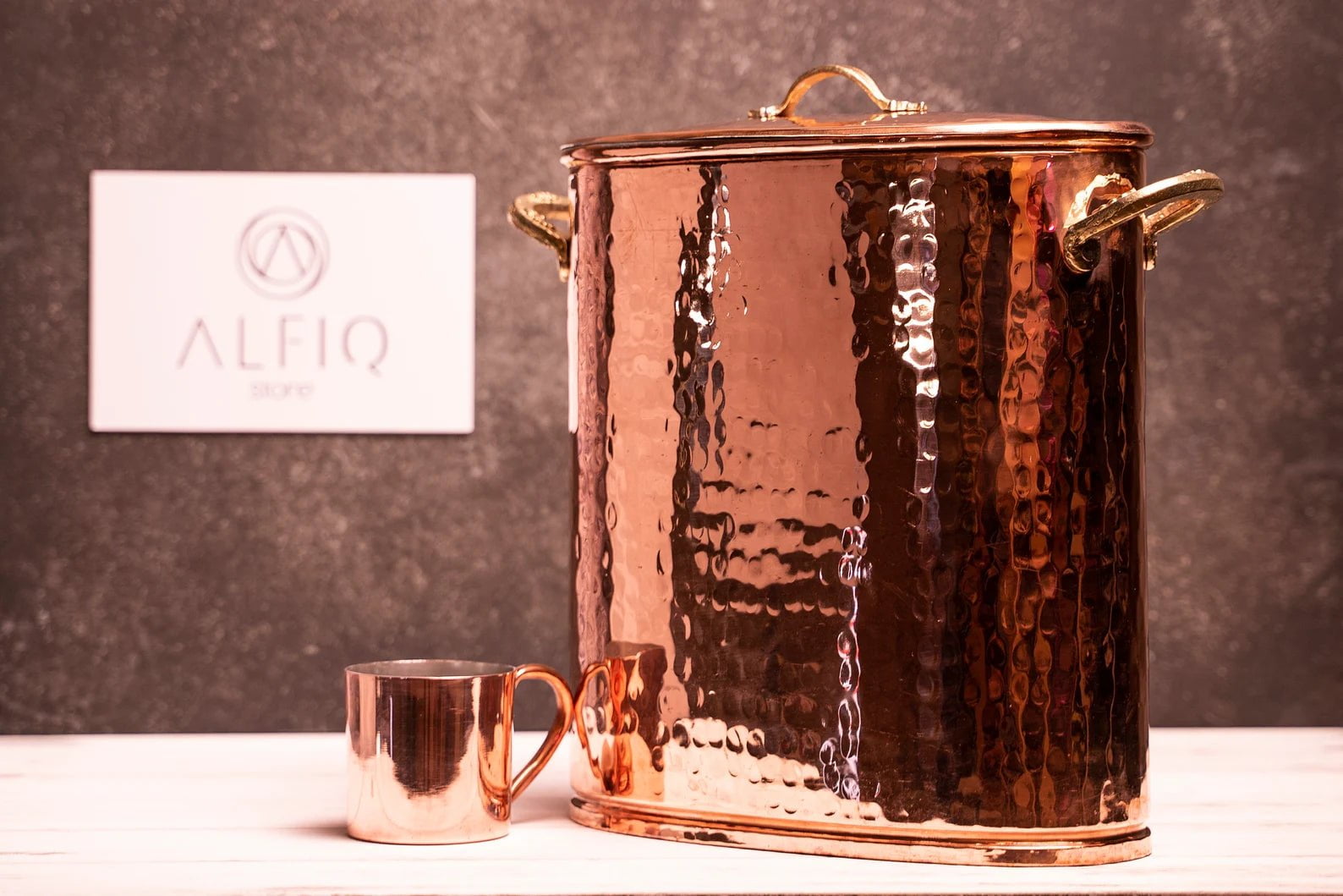 Copper Storage Box with Lid | Copper Rice Spice Jar Pot | 100% Solid ...