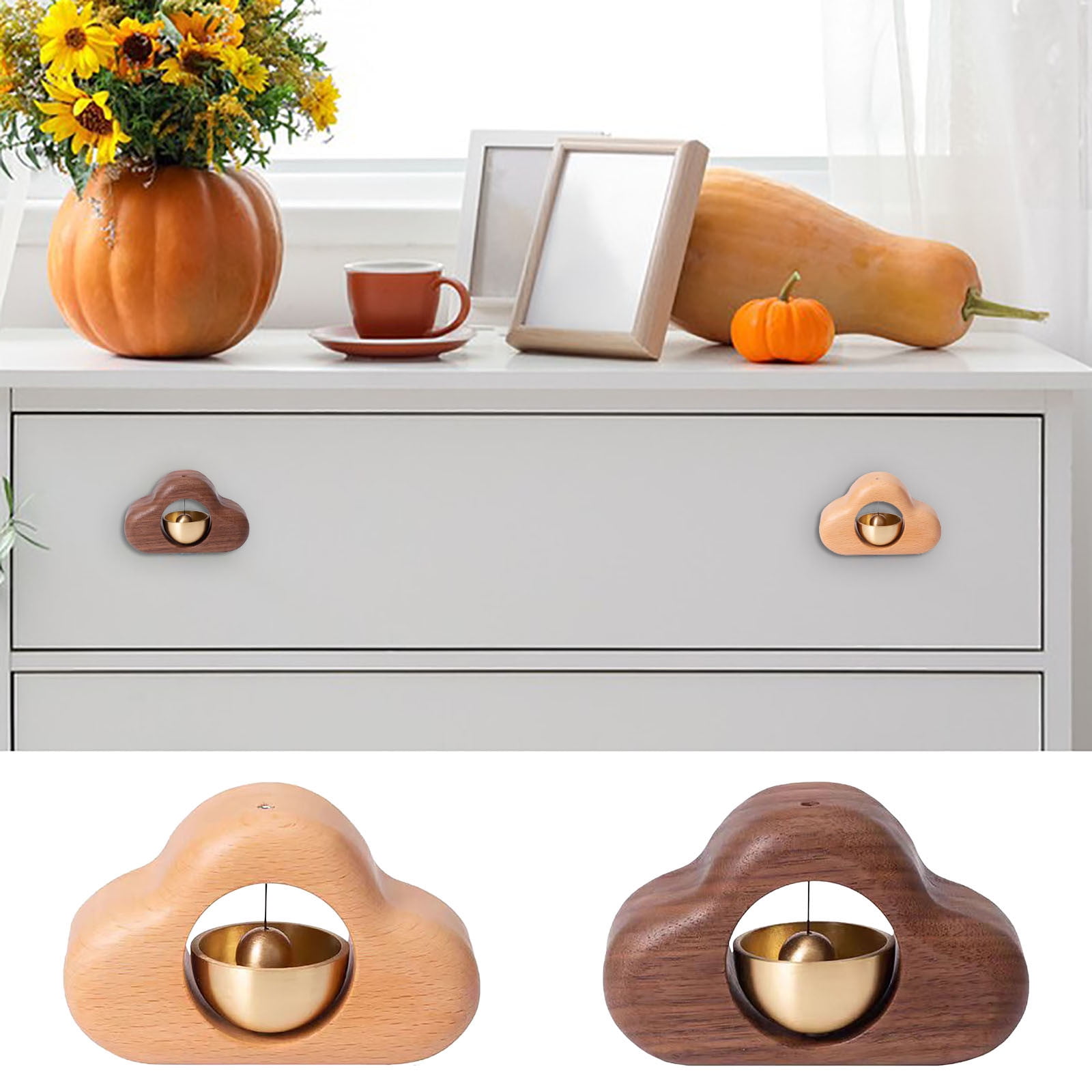 Copper Suction Doorbell Wind Chime, Magnetic Suction Mount, Durable Copper Material, Modern ...