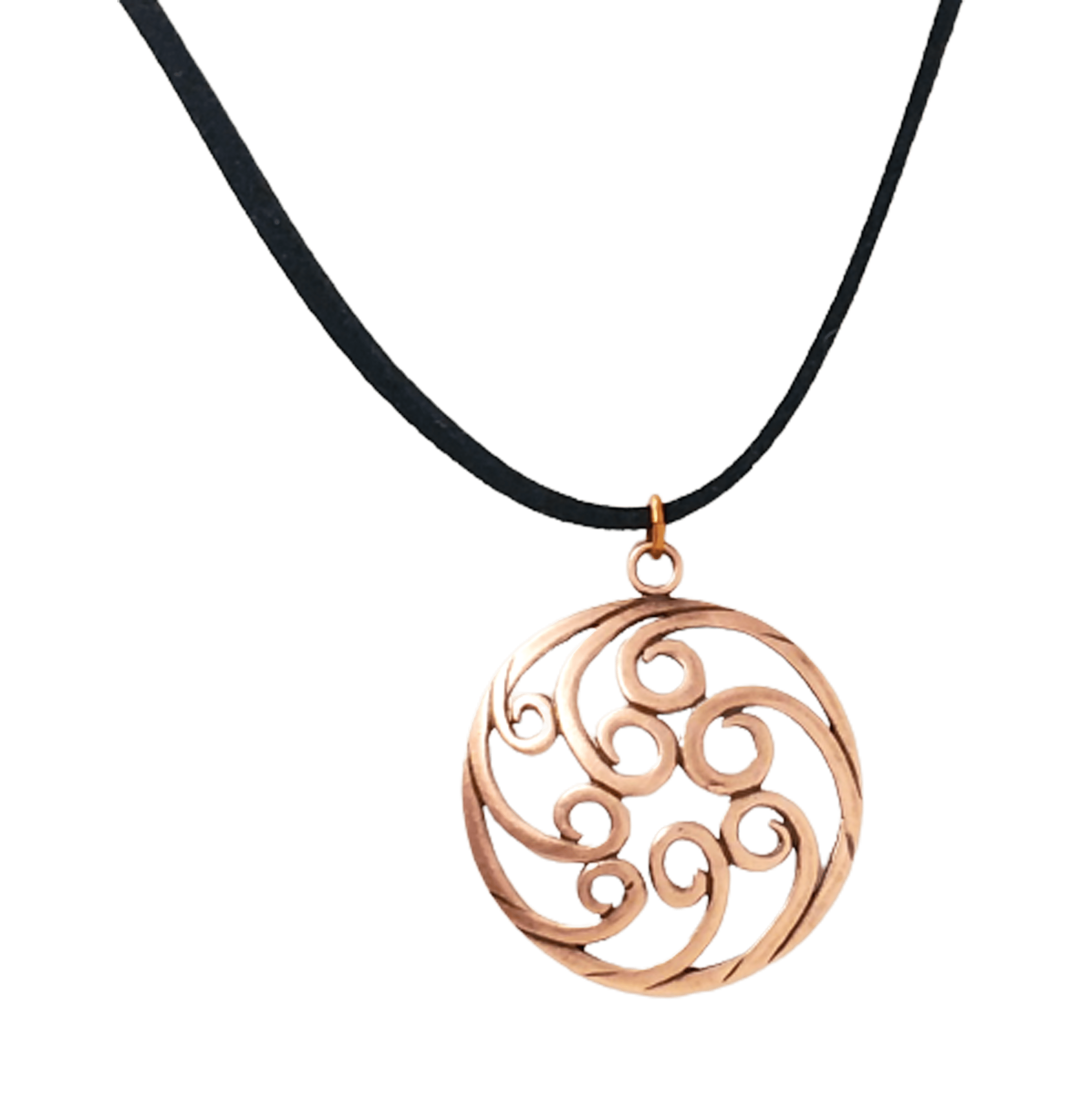 Copper Swirls Pendant Necklace - Walmart.com