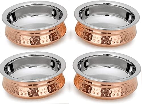 Copper Tableware Serving Bowl Indian Serveware Handi Set Tureen Copper ...