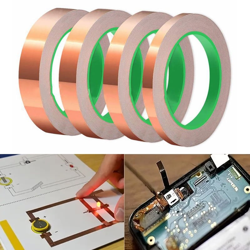 Copper Tape Double-Sided Conductive Copper foil tape for Stained Glass ...