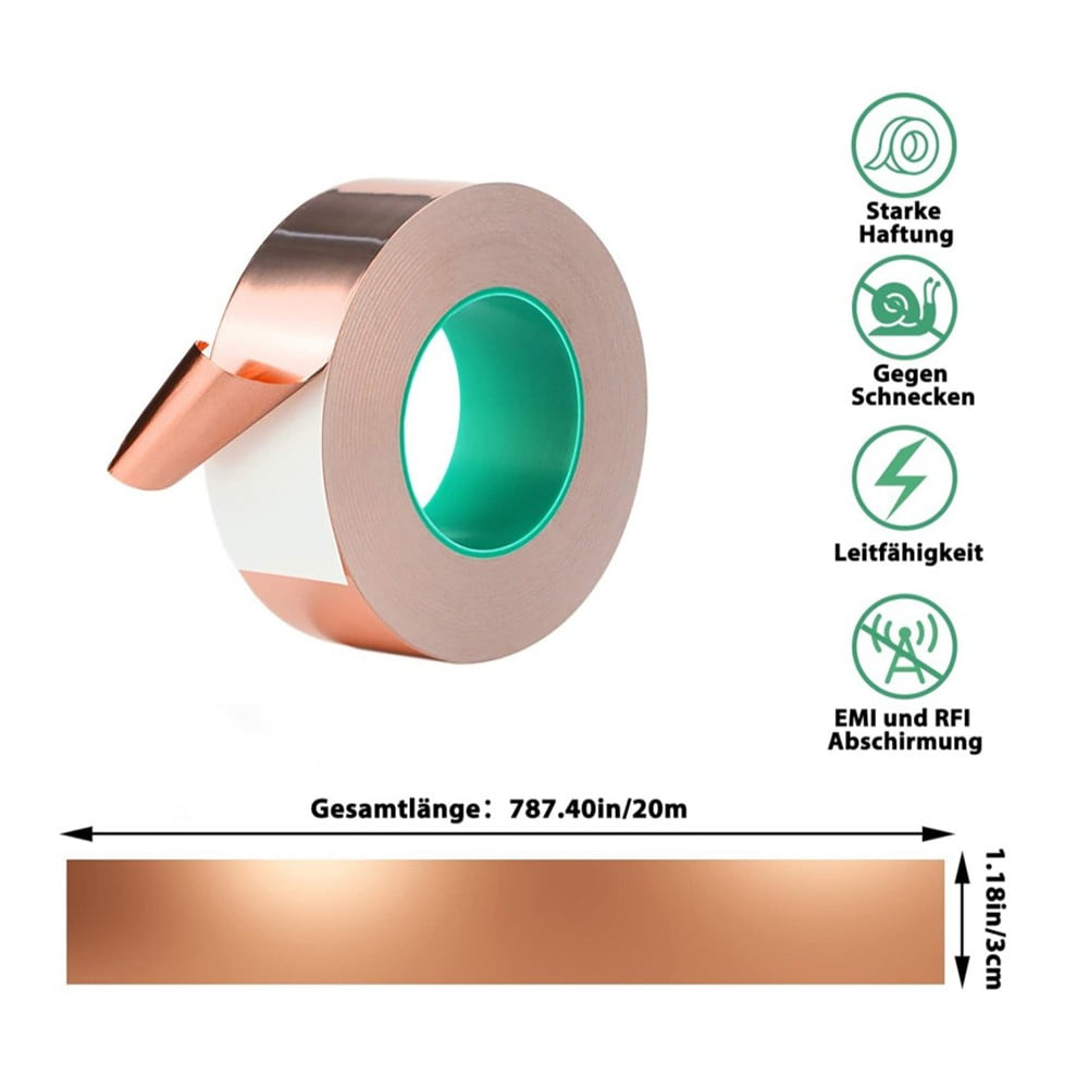 Copper Tape for Snail Protection: Effective, Self-Adhesive Repellent ...
