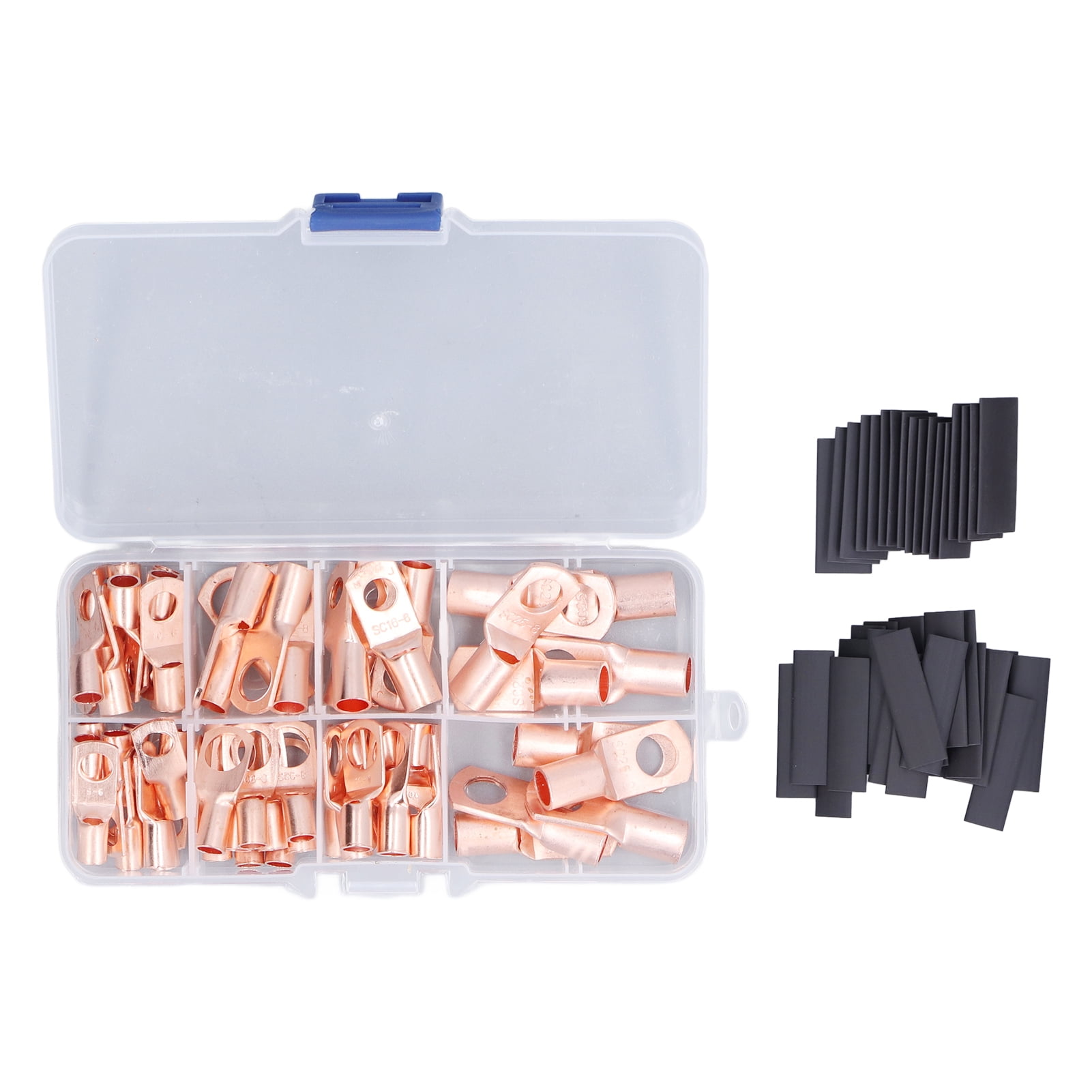 Copper Terminal Connectors Set with Heat Shrink 50 x 7mm / 30 x 10mm ...