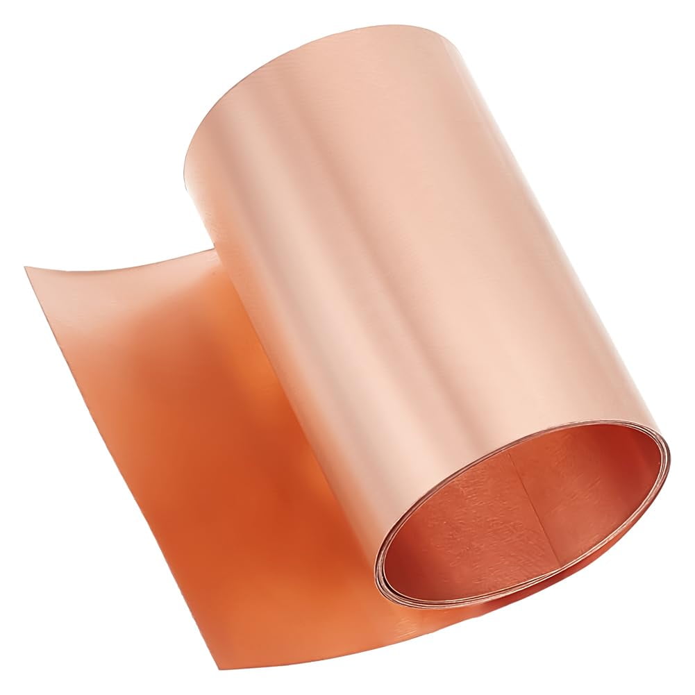 Copper Thin Foil Roll Sheet 1000x50x0.05mm Pure Copper Sheet Thin Cu ...