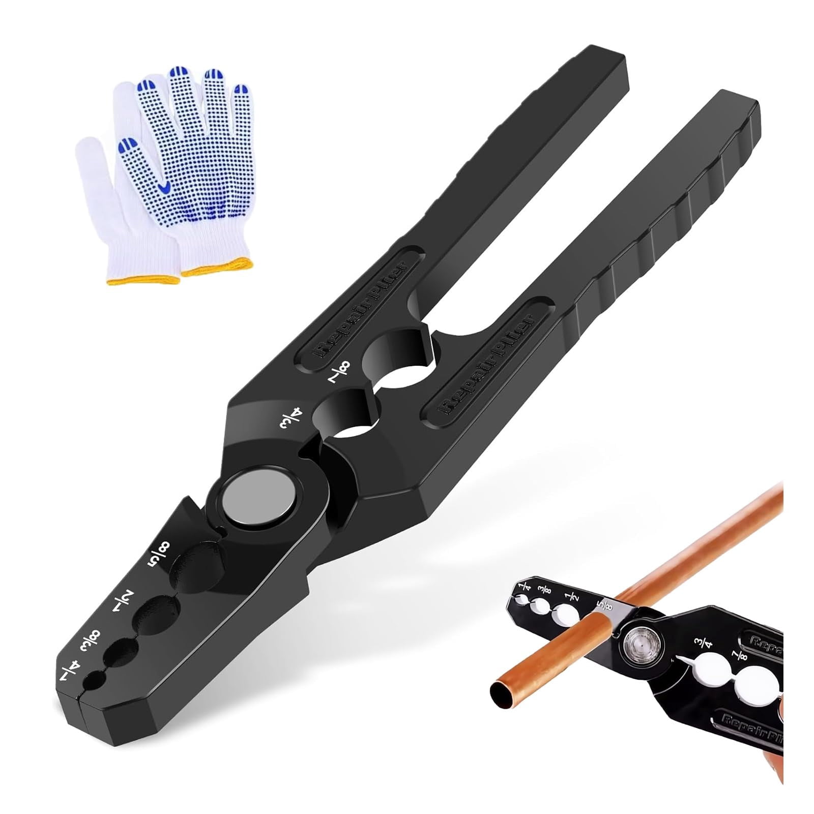Copper Tube Rounder 6 Hole Aluminum Alloy Pipe Rounding Hand Tool ...