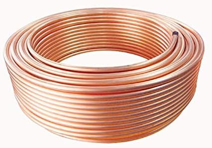 Copper Tube, Soft Flexible Pure Copper Tubing, OD 6mm x T 0.7mm x L 1m ...