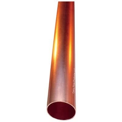 Copper Type L Hard Straight Pipe 1/2 in. x 2 ft. - Walmart.com